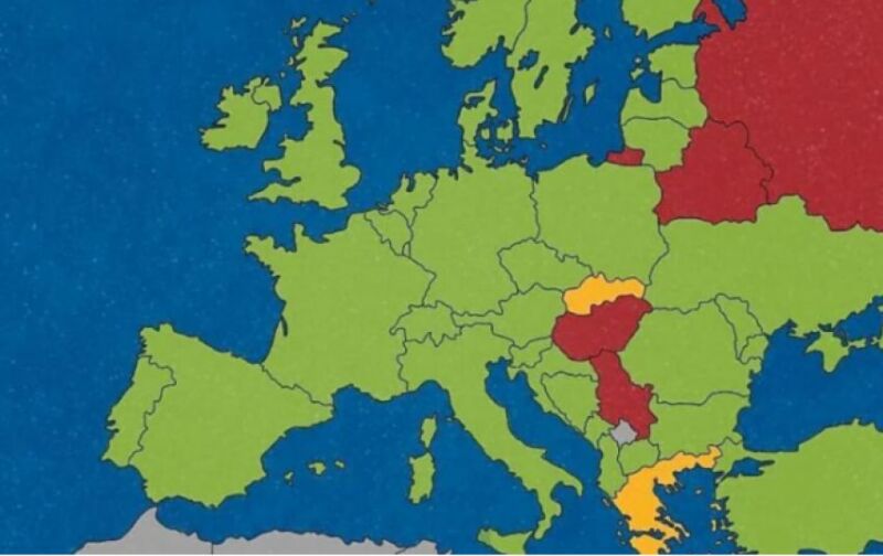 Harta e Evropës tregon dështimin e Serbisë: Tri shtete dolën kundër ...