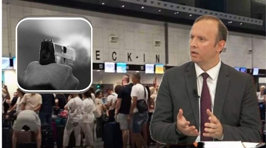 Shefi i sigurimit të Gashit, Sabedin Sinani, u konfrontua me dy policë ...